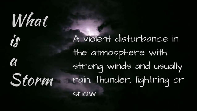 Thunder and lightning storms | PPTX