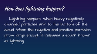 Thunder and lightning storms | PPTX