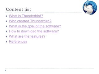 Thunderbird | PPTX