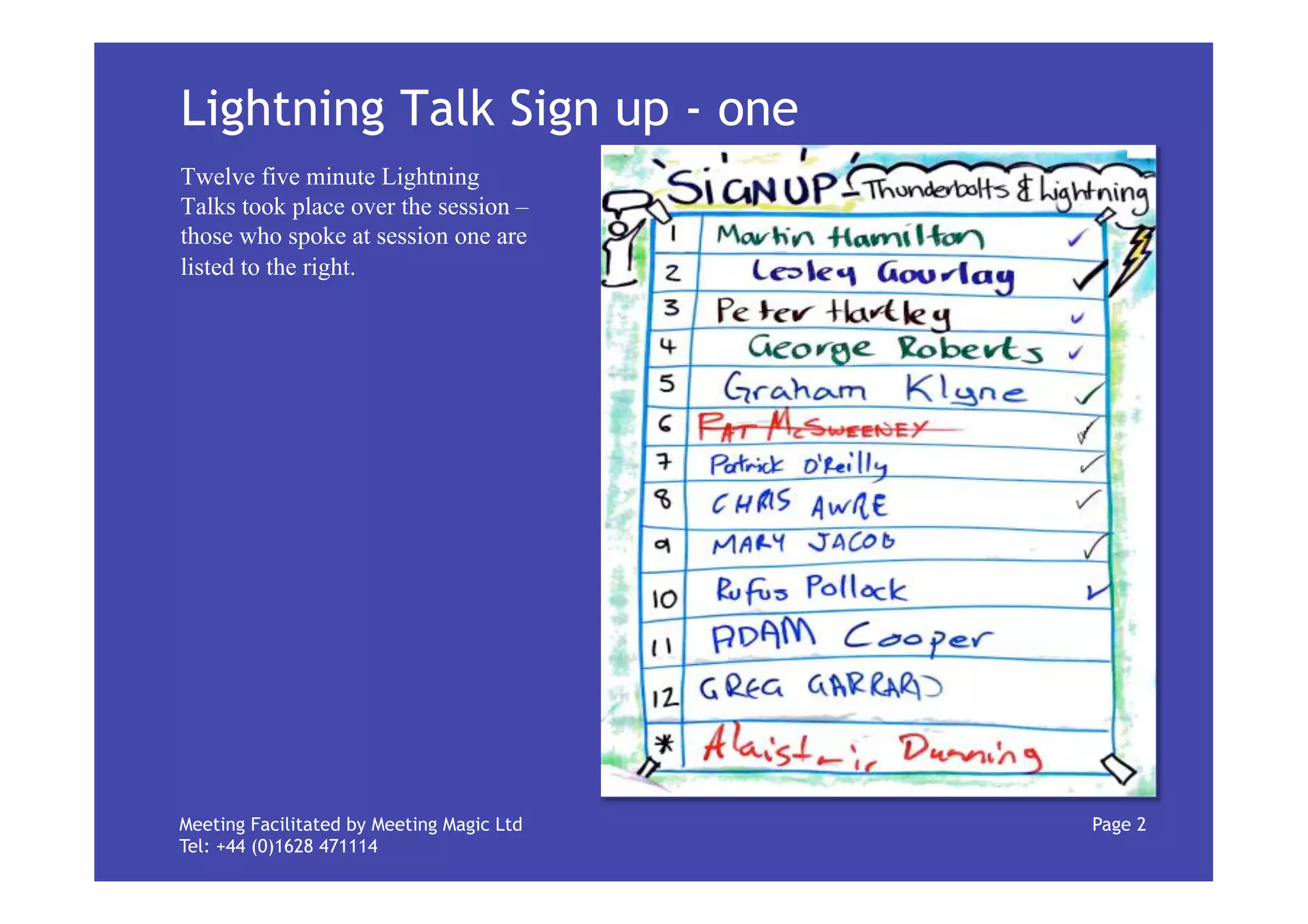 Thunderbolts and lightning outputs | PDF