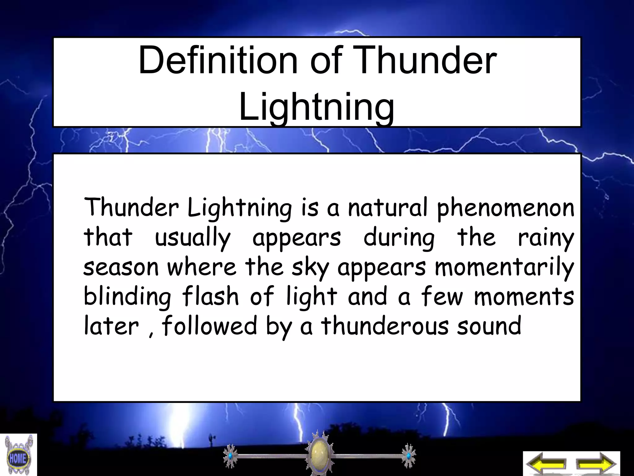 Thunder lightning (describe) | PPTX