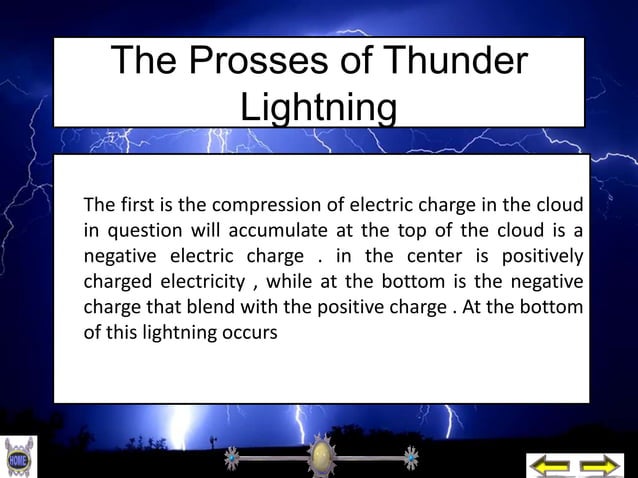 Thunder lightning (describe) | PPT