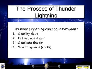 Thunder lightning (describe) | PPT