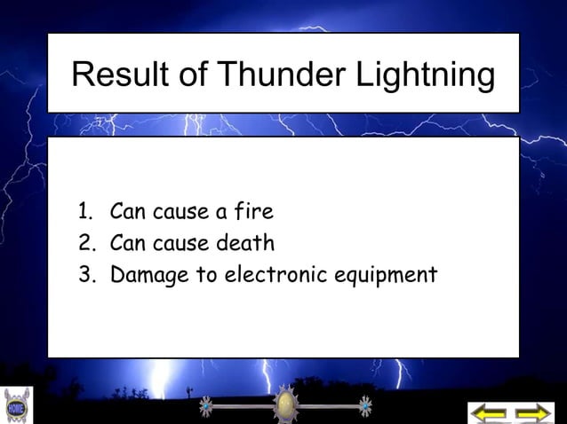 Thunder lightning (describe) | PPT