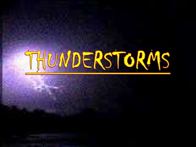 Thunderstorm | PPT