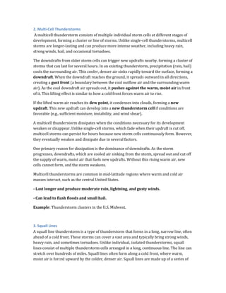 the process of thunder formation and their types | PDF