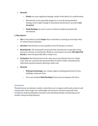 the process of thunder formation and their types | PDF