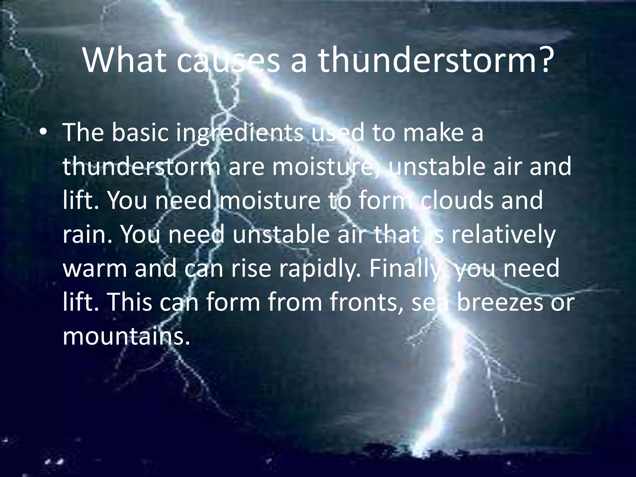 Thunderstorms2 | PPTX | Weather | Science
