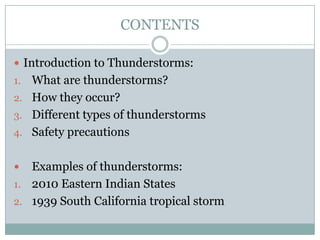 Thunderstorms | PPTX