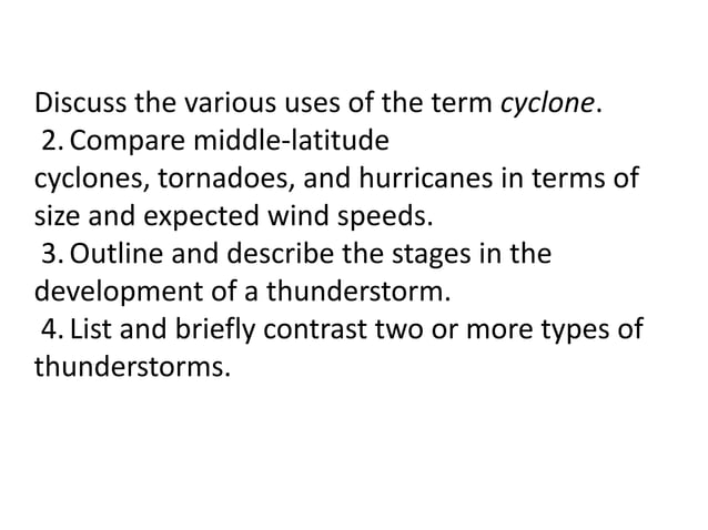 Thunderstorms | PPTX