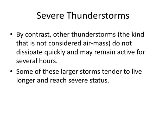Thunderstorms | PPTX