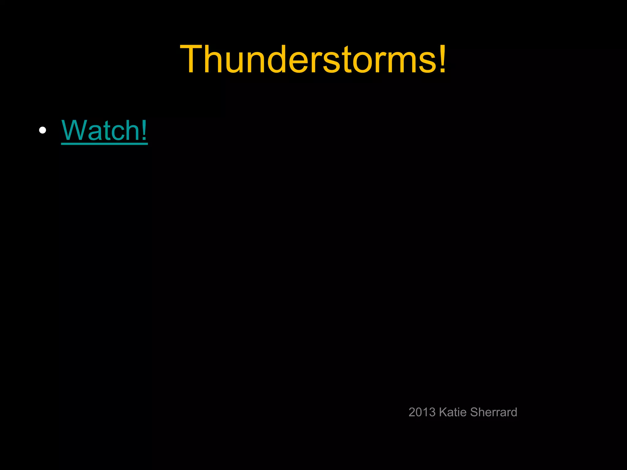 Thunderstorms | PPTX