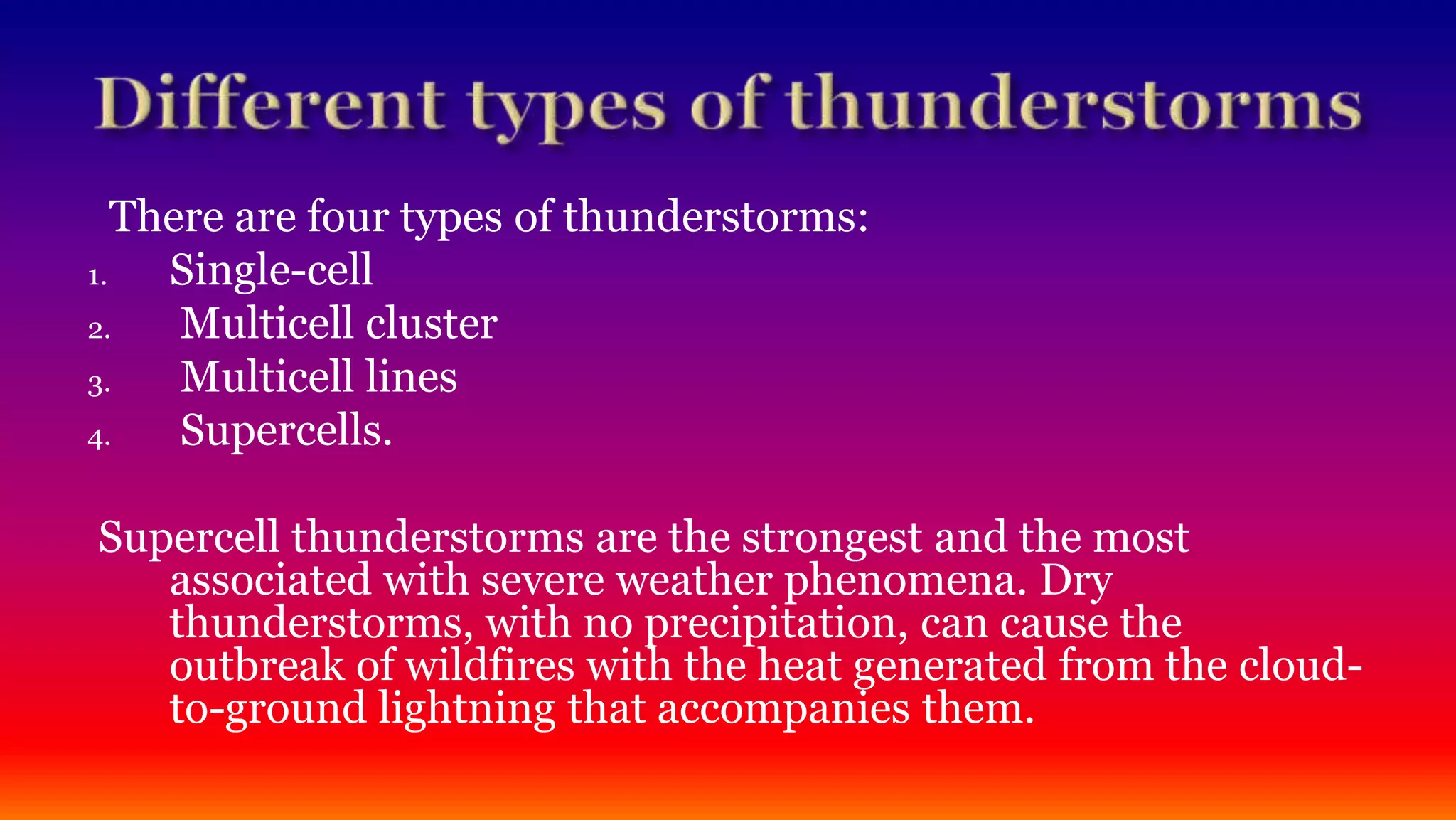 Thunderstorms: A Case Study | PPTX
