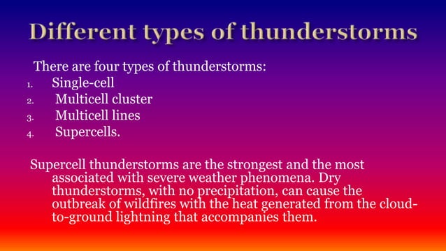 Thunderstorms: A Case Study | PPTX | Weather | Science