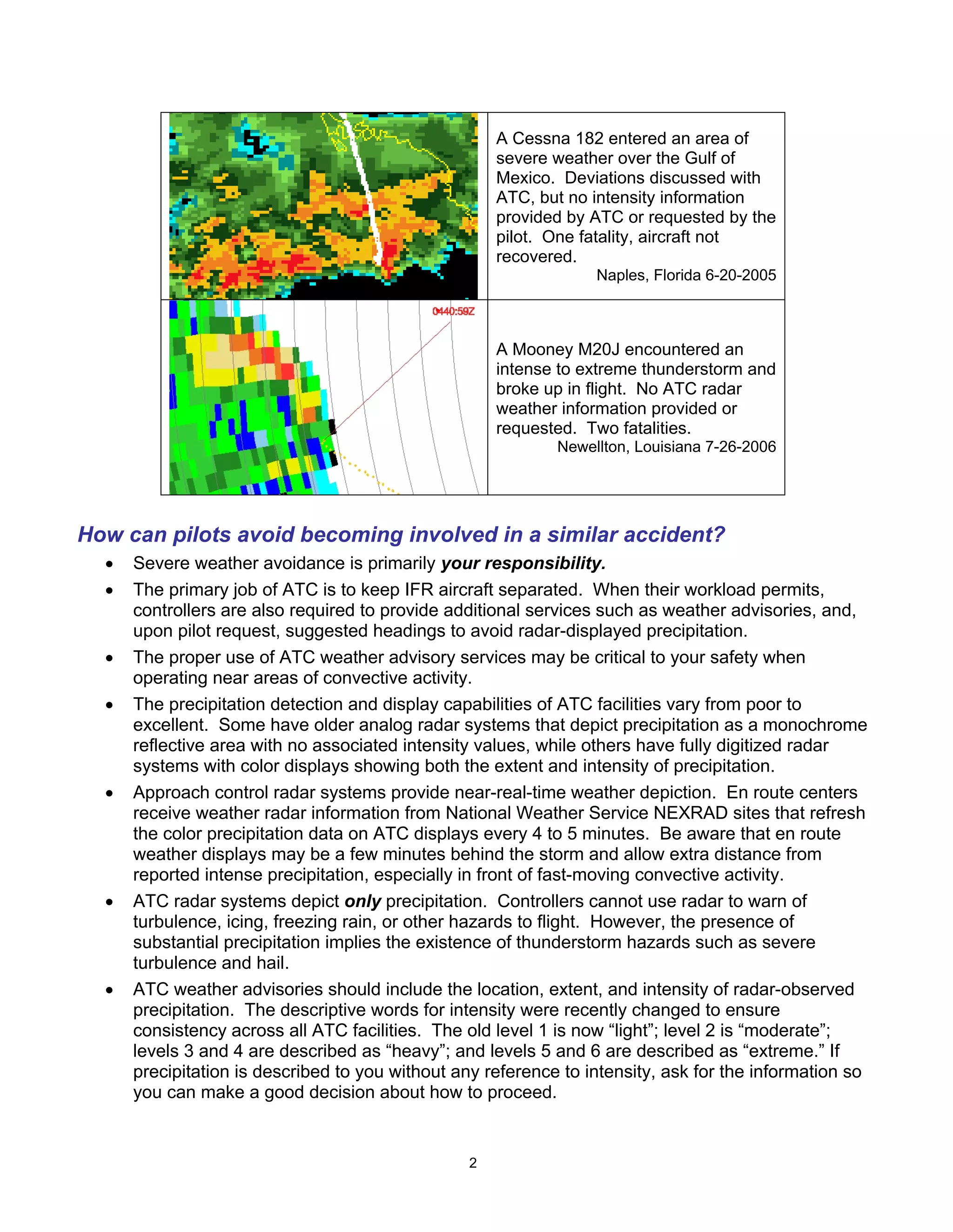 Thunderstorms encounters | PDF