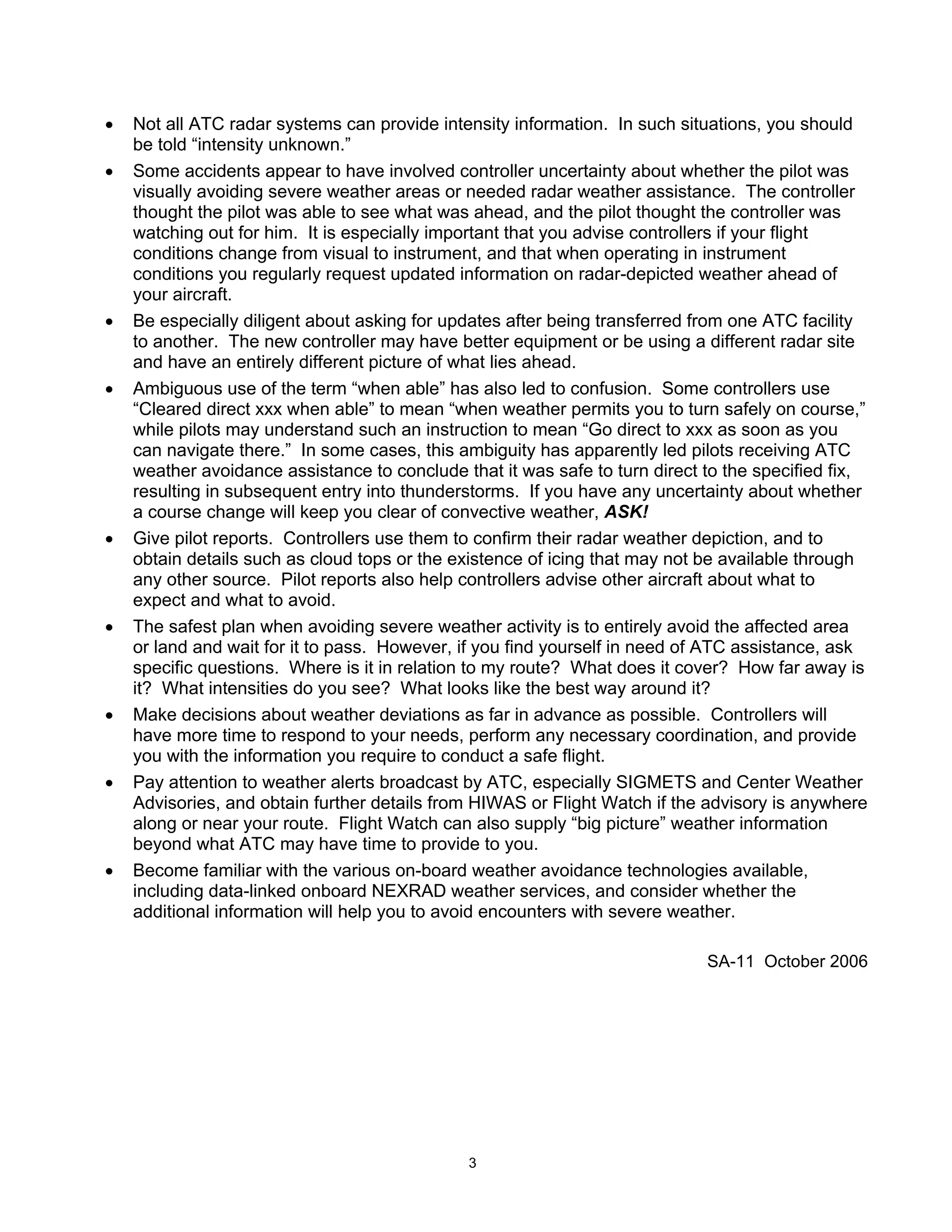 Thunderstorms encounters | PDF