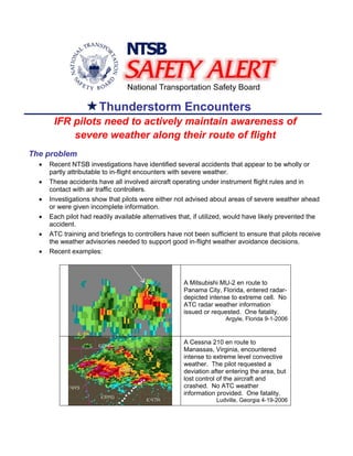 Thunderstorms encounters | PDF