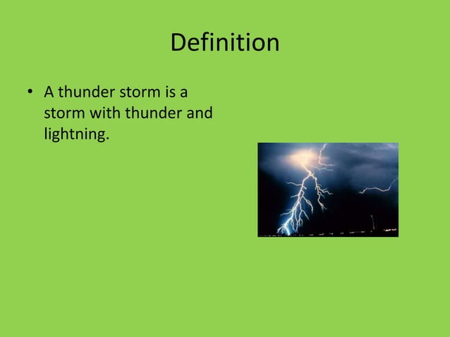 Thunderstorms Nolan | PPT