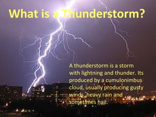 Thunderstorm Definition