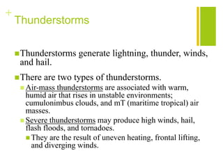 Thunderstorms, Tornadoes, Hurricanes Oh My! | PPTX