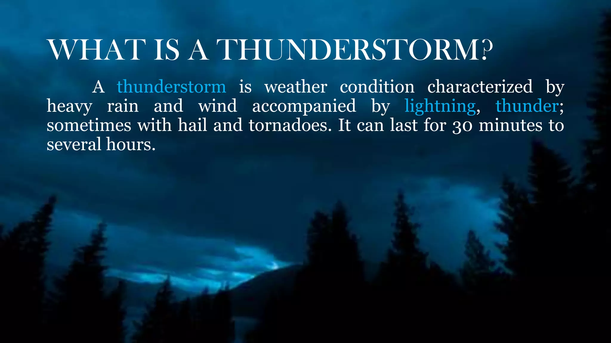 THUNDERSTORMS | PDF