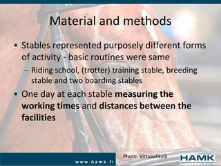 Time management in stable routines | PPTX