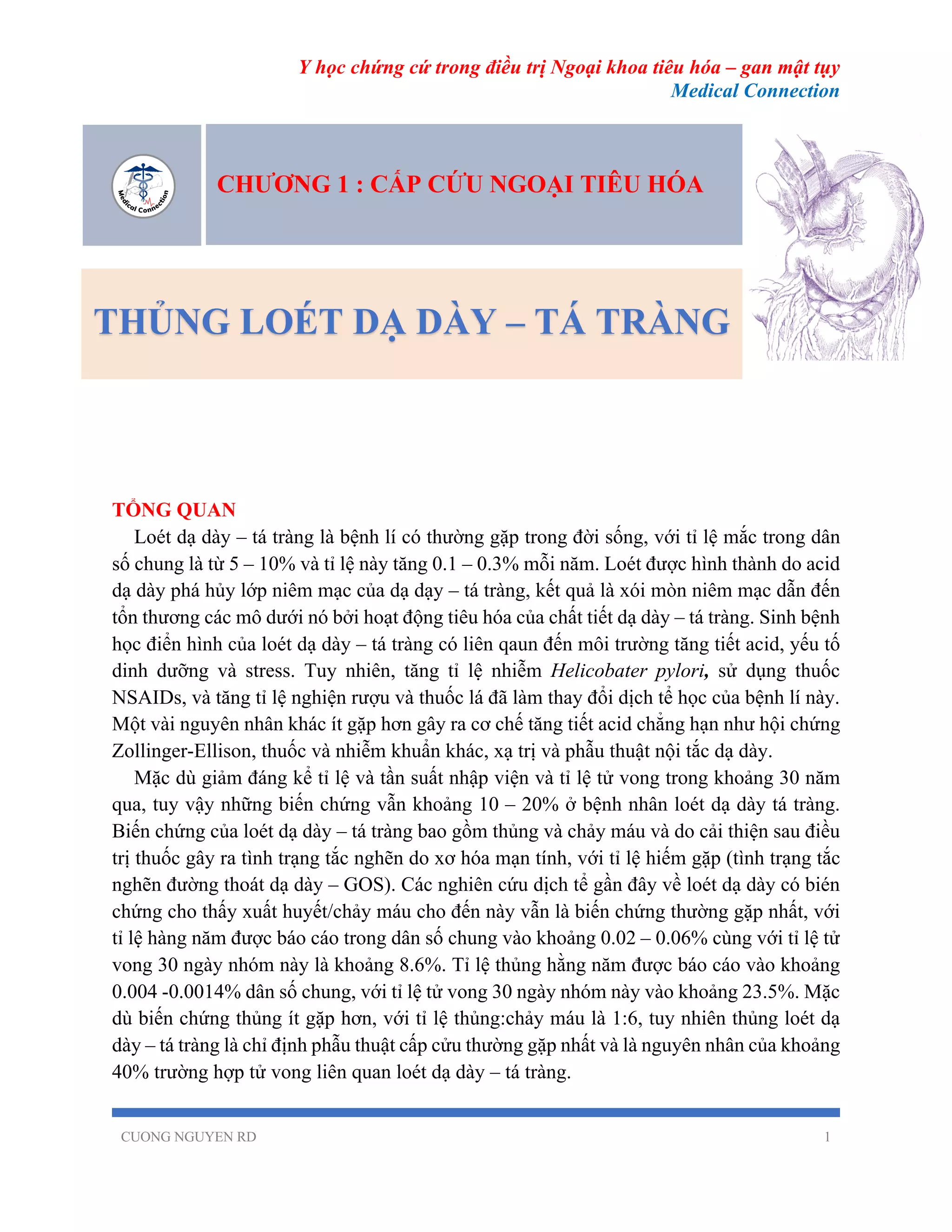 Thủng loét dạ dày - tá tràng | PDF