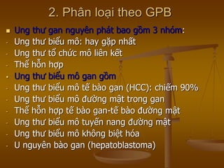 UNG THƯ GAN NGUYÊN PHÁT | PPT