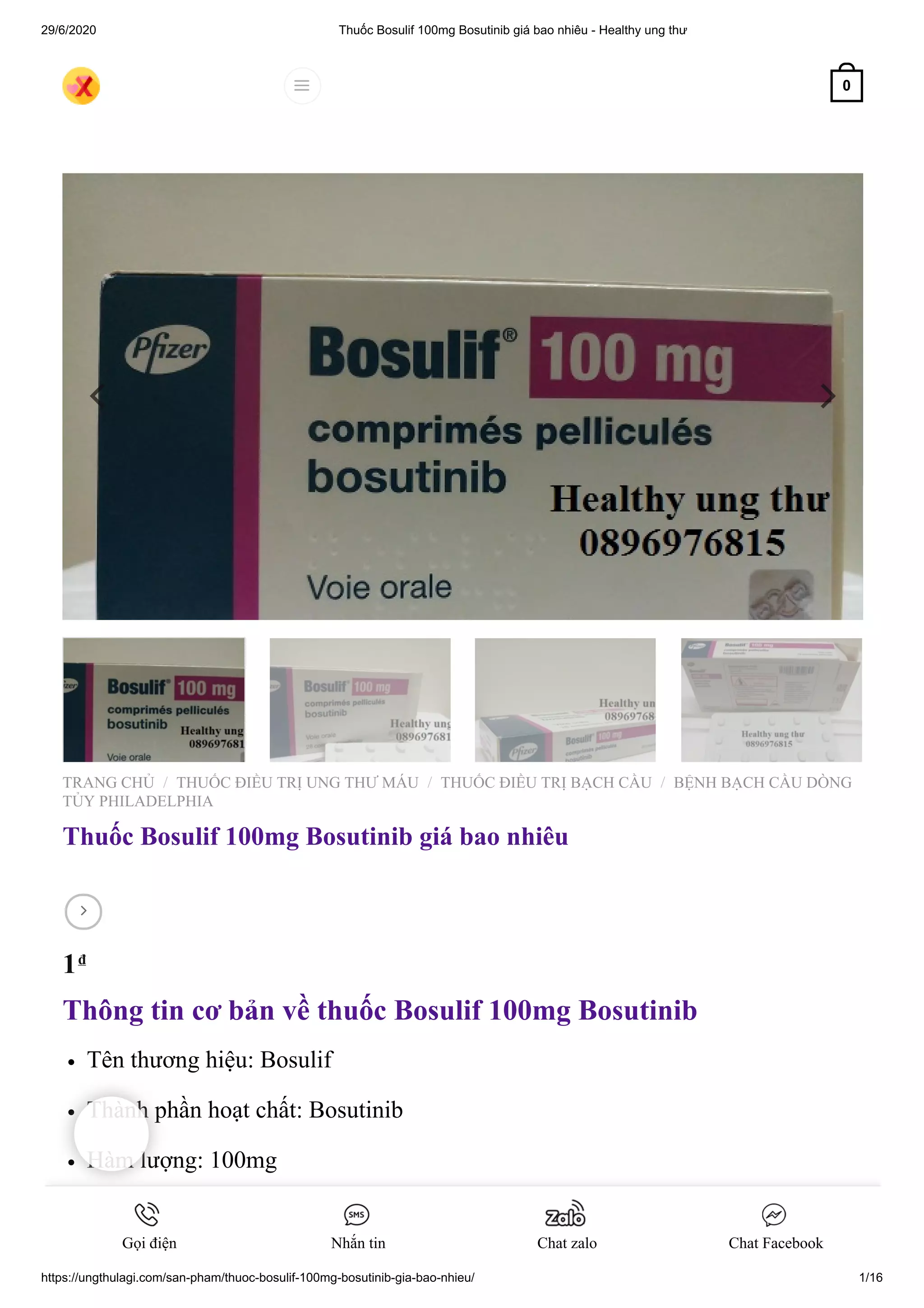 Thuoc bosulif 100mg bosutinib dieu tri benh bach cau | PDF