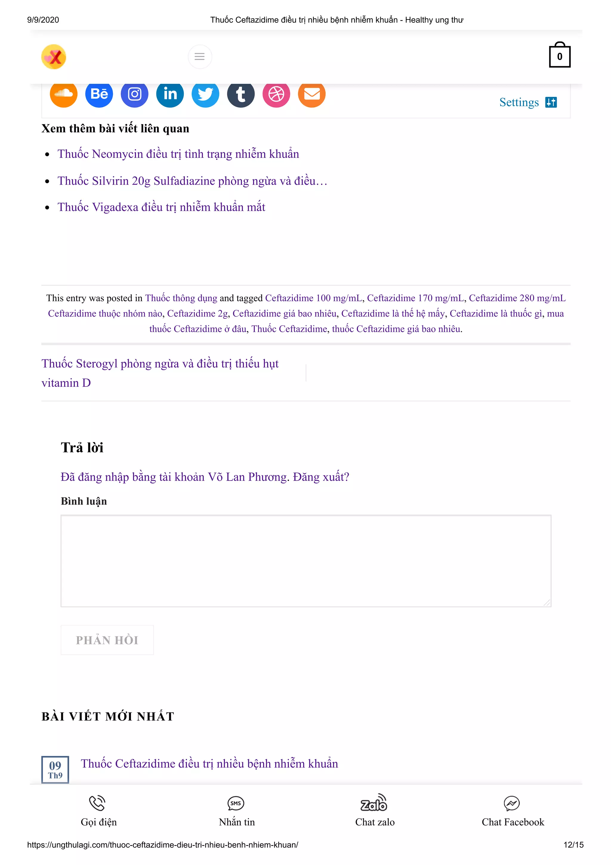 Thuoc ceftazidime dieu tri nhieu benh nhiem khuan | PDF