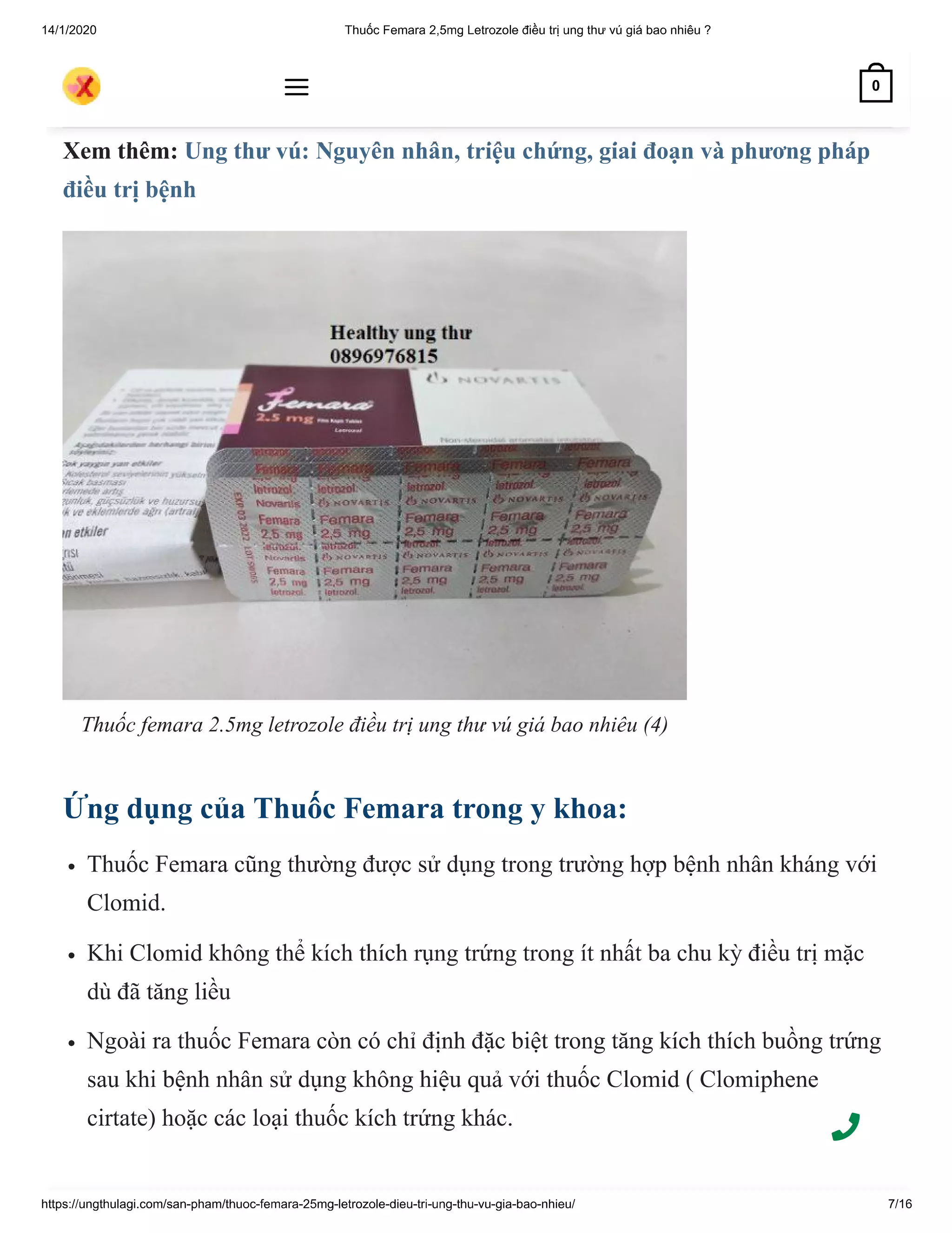 Thuoc femara 2_5mg letrozole | PDF