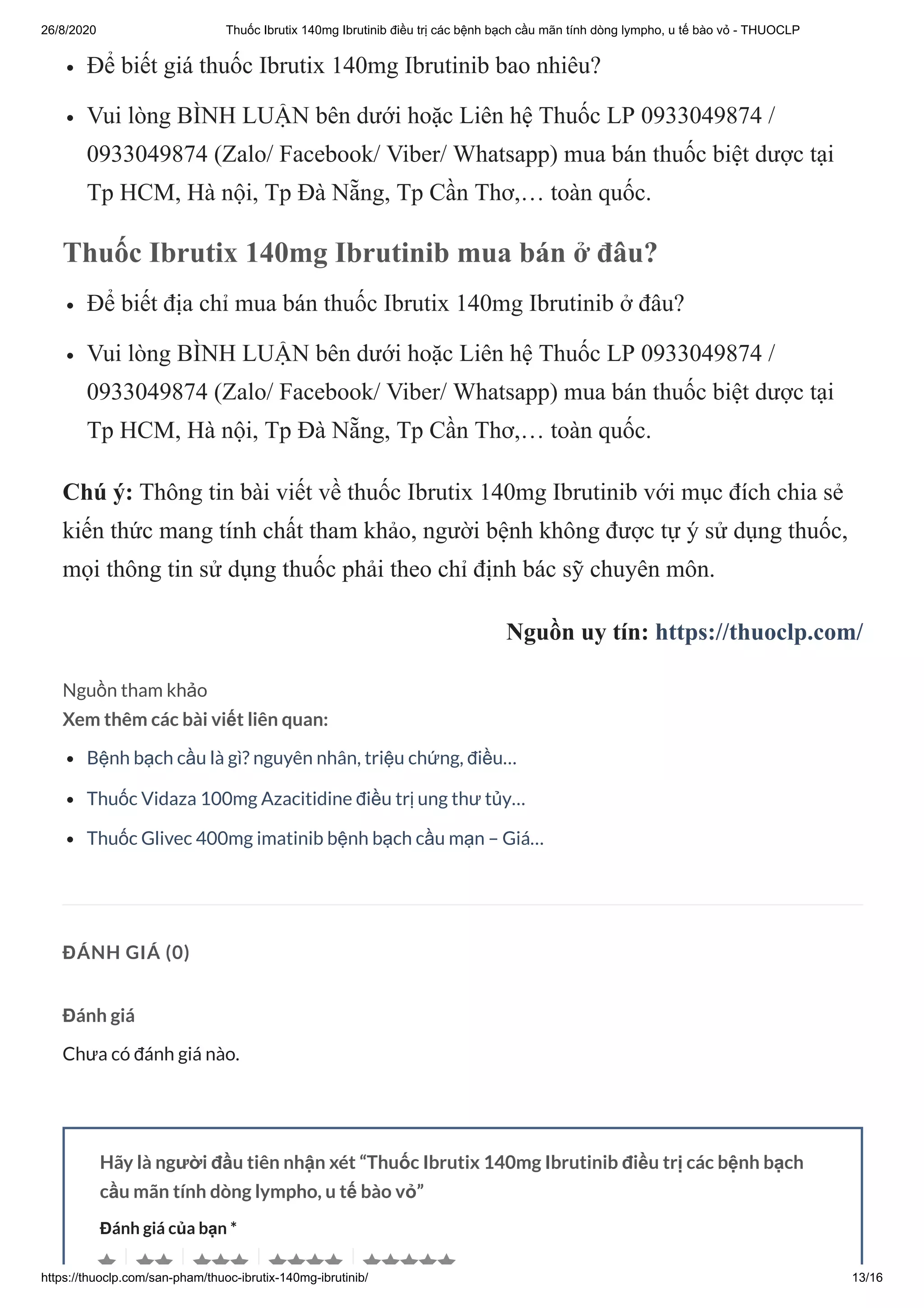 Thuoc ibrutix 140mg ibrutinib dieu tri cac benh bach cau man tinh dong ...