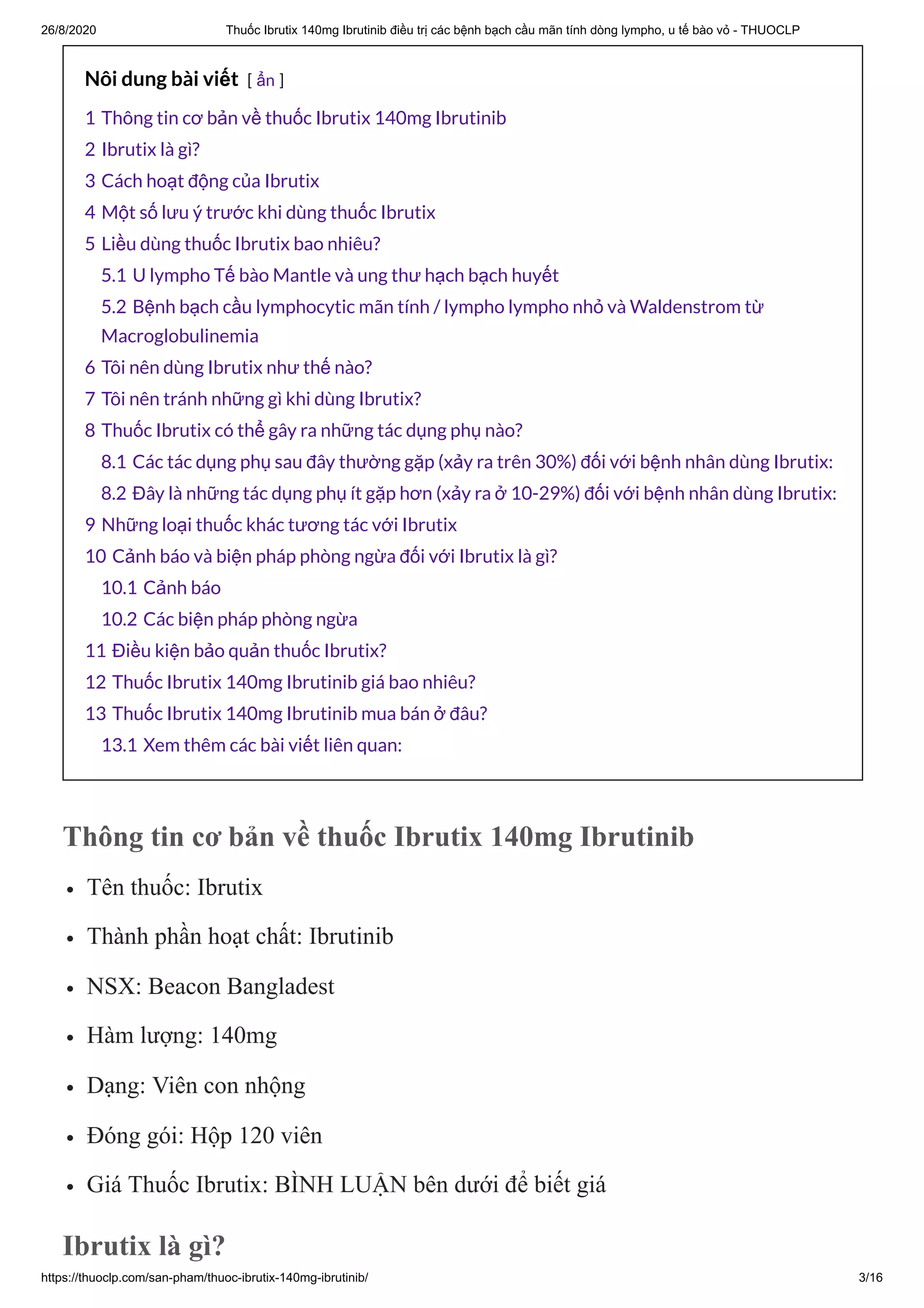 Thuoc ibrutix 140mg ibrutinib dieu tri cac benh bach cau man tinh dong ...