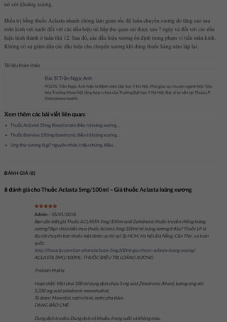 Thuoc Aclasta 5mg 100ml acid Zoledronic dieu tri loang xuong | ThuocLP ...