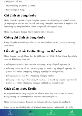 Thuoclpthuoc erolin tac dung gi Thuoc dieu tri viem mui di ung hieu qua ...