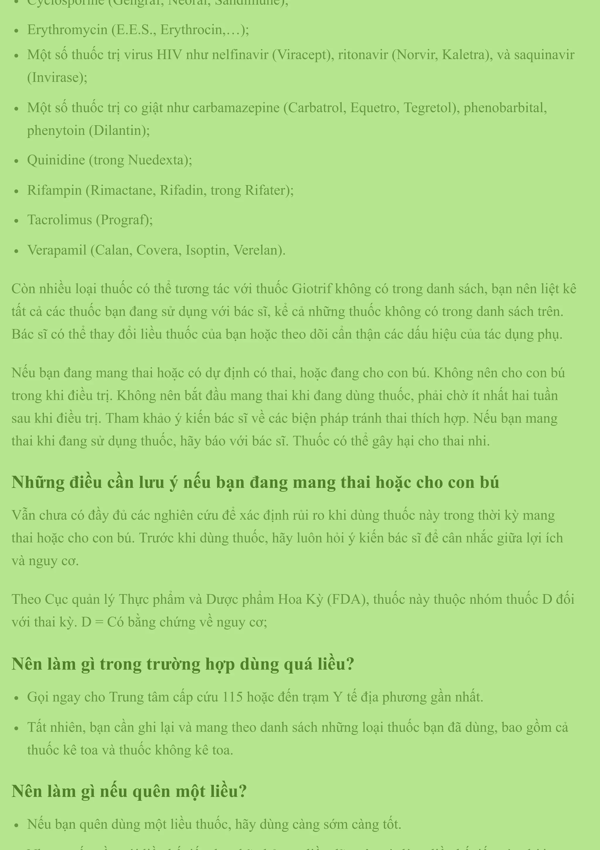 Lieu dung Thong tin thuoc cua Giotrif | ThuocLP | PDF