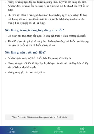 thuoc tri proctolog gia bao nhieu cach su dung loai boi | ThuocLP ...