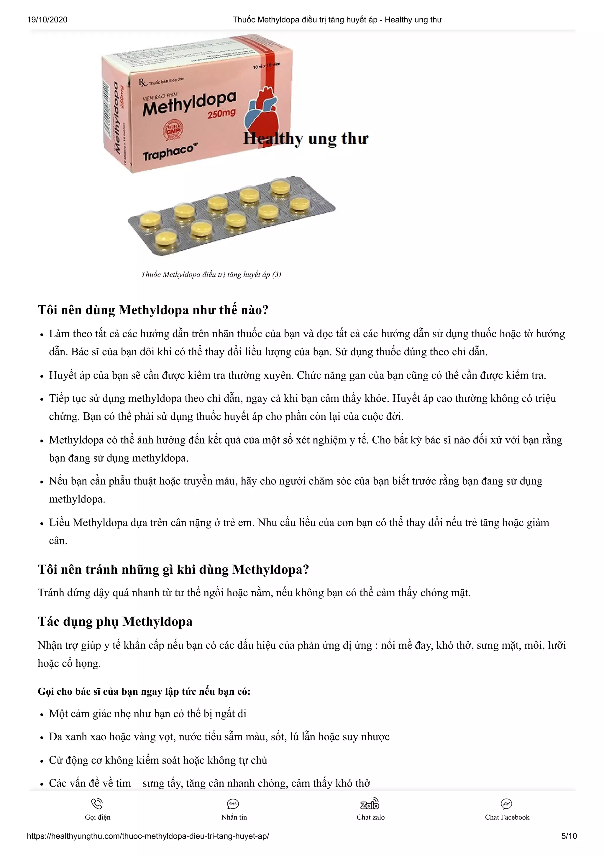 Thuoc methyldopa dieu tri tang huyet ap | PDF