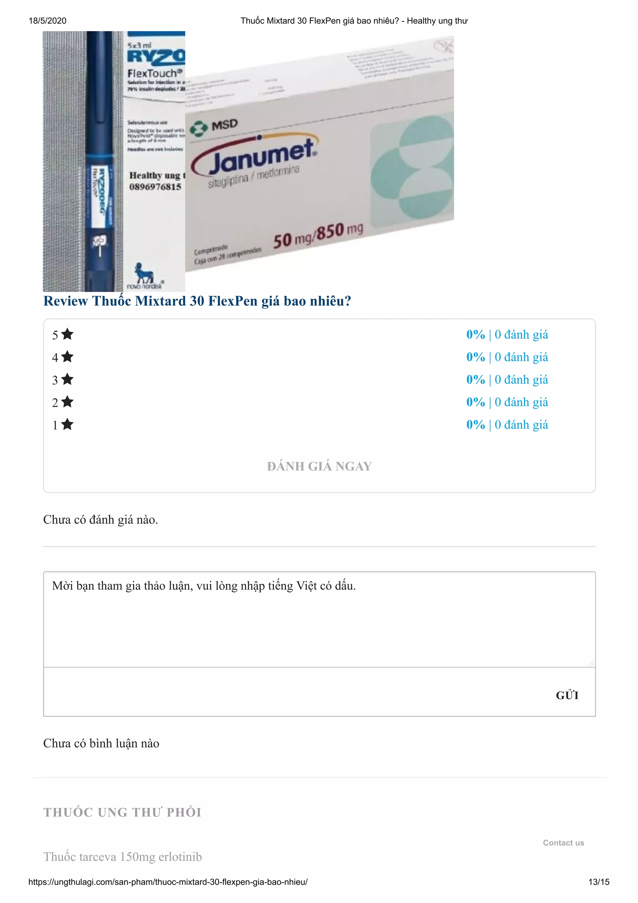 Thuoc mixtard 30 flex pen gia bao nhieu | PDF