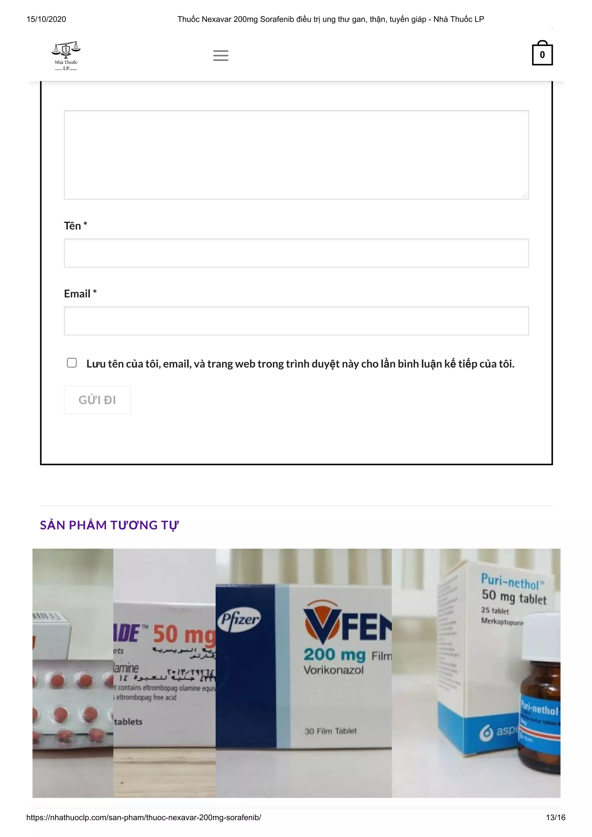 Thuoc nexavar 200mg sorafenib dieu tri ung thu gan than tuyen bs lucy trinh | PDF