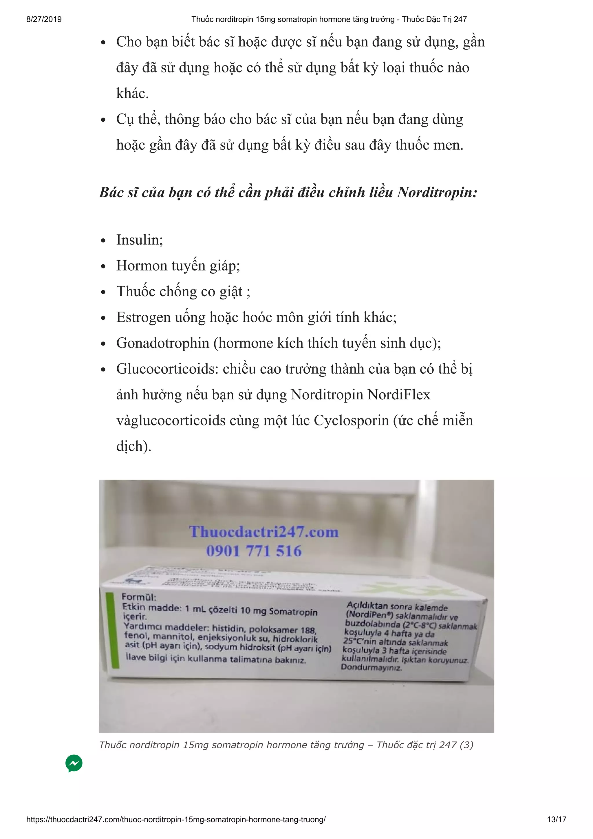 thuoc norditropin 15mg somatropin | PDF