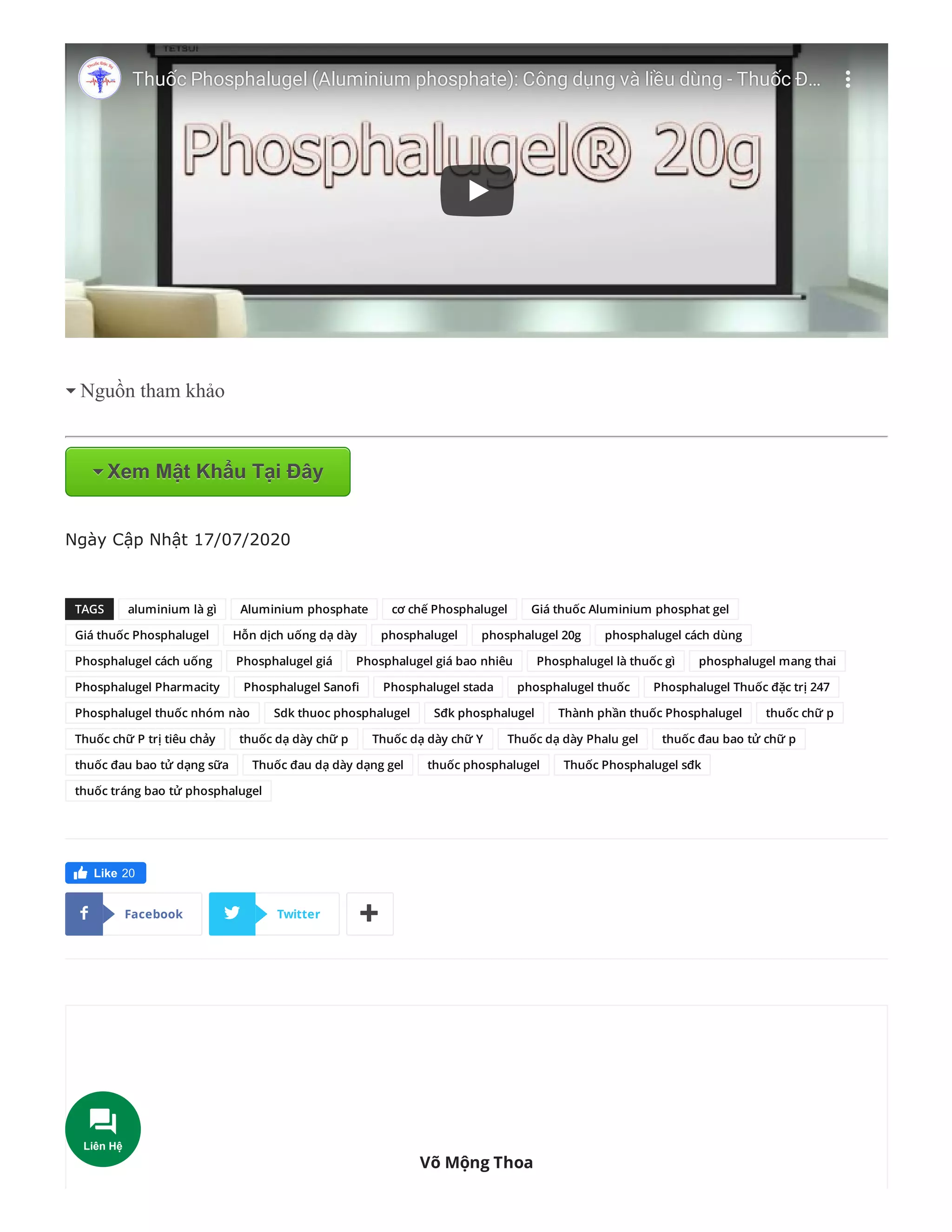 Thuoc phosphalugel cach dung thuoc phosphalugel | PDF