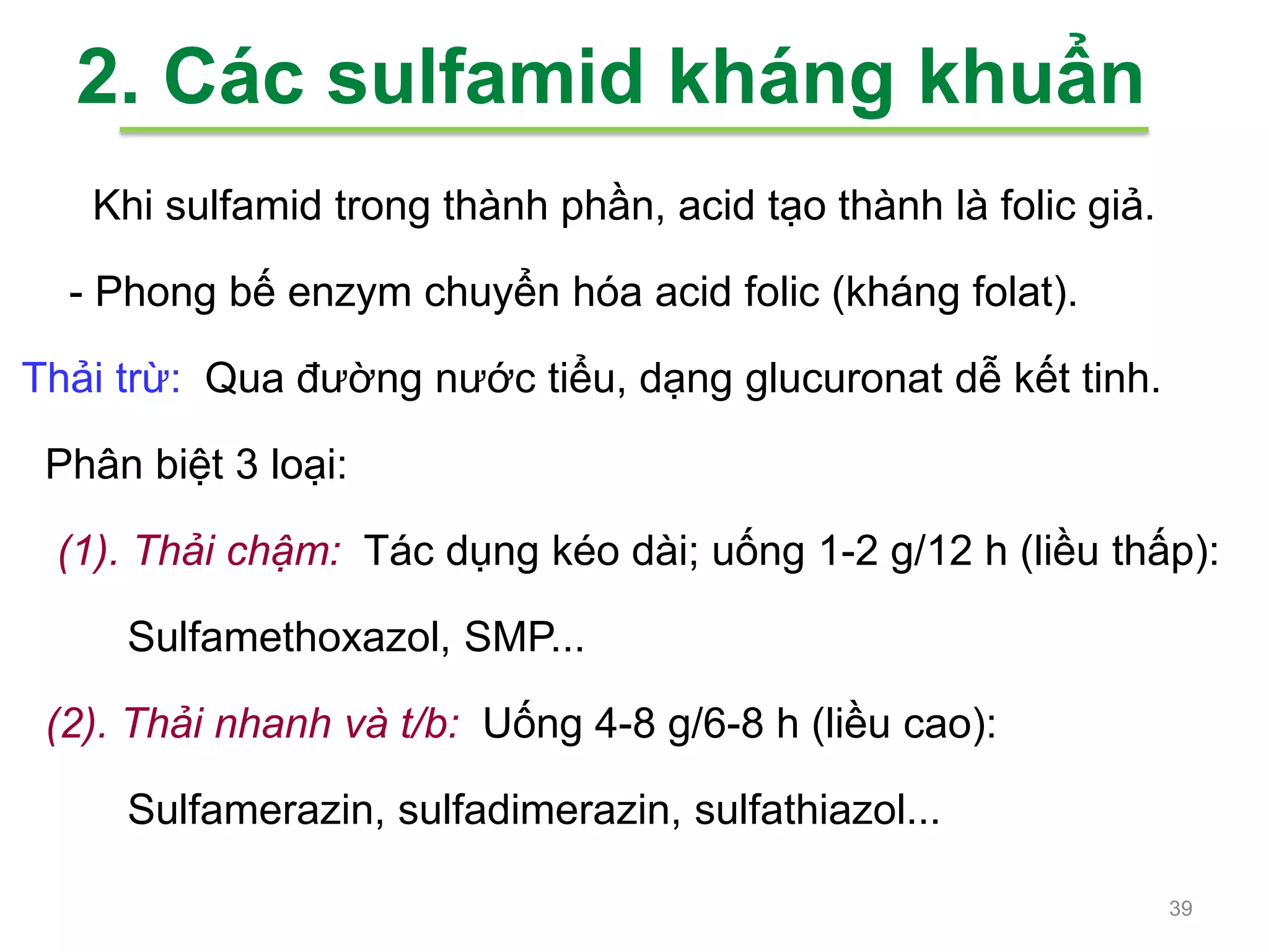 Thuoc sat trung tay ue sulfamid khang khuan cac quinolon | PDF