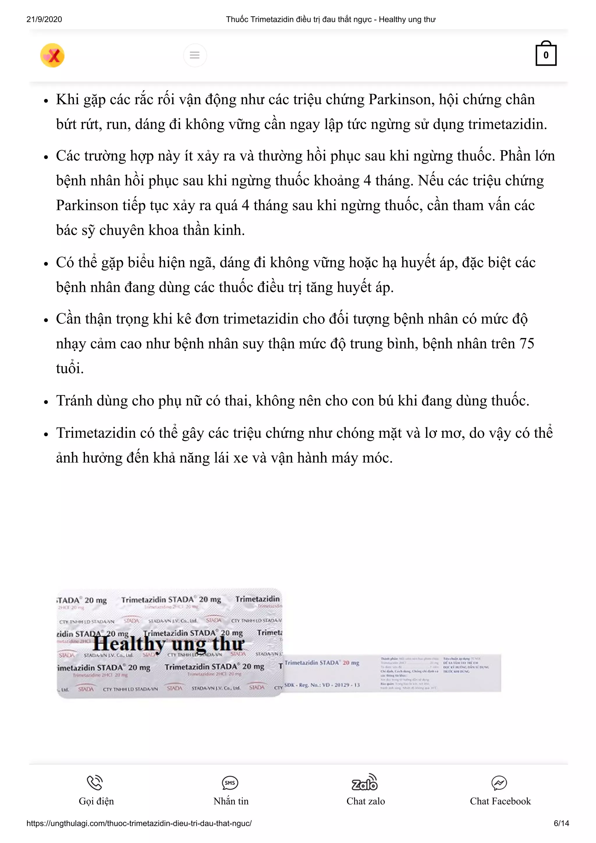 Thuoc trimetazidin dieu tri dau that nguc | PDF