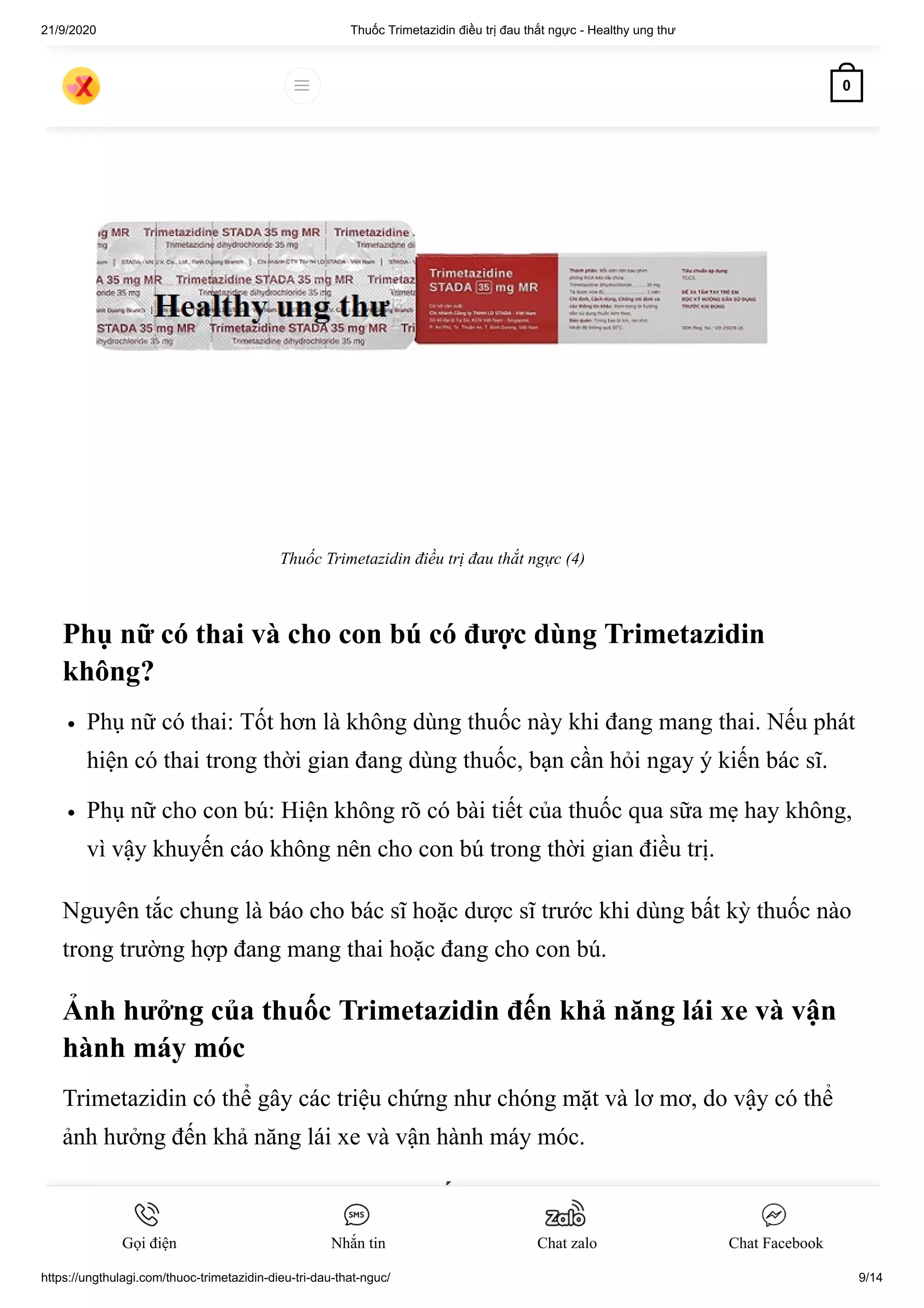 Thuoc trimetazidin dieu tri dau that nguc | PDF