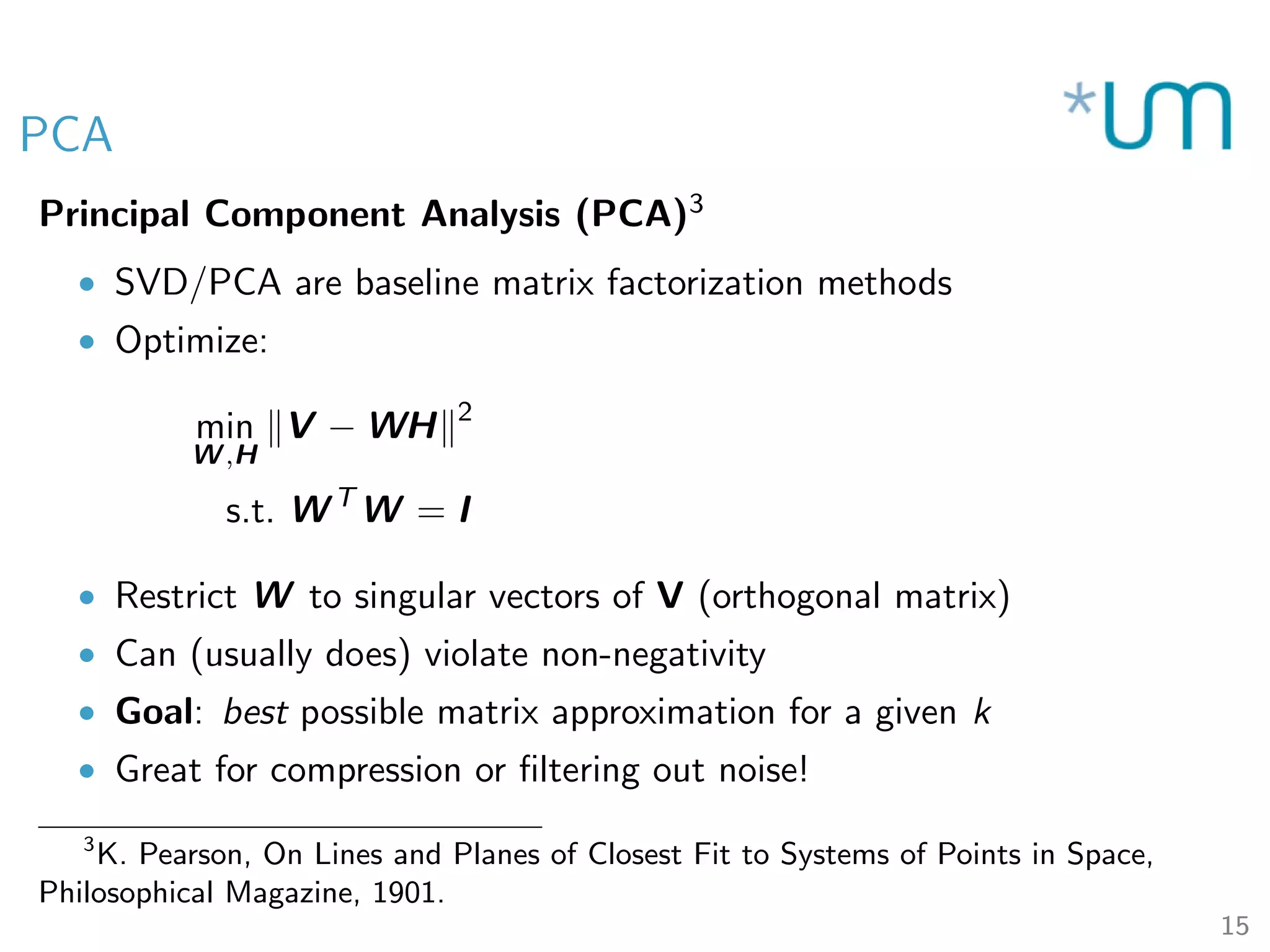 Low-rank matrix approximations in Python by Christian Thurau PyData 2014 | PDF