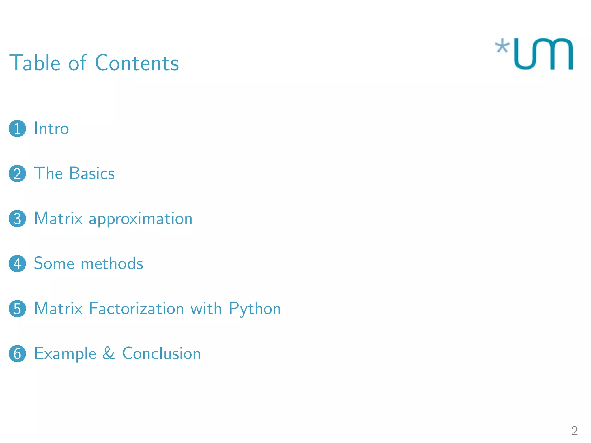 Low Rank Matrix Approximations In Python By Christian Thurau Pydata