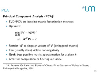 Low-rank matrix approximations in Python by Christian Thurau PyData ...