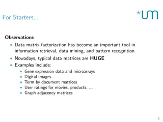Low-rank matrix approximations in Python by Christian Thurau PyData ...