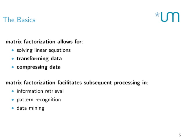 Low-rank matrix approximations in Python by Christian Thurau PyData ...
